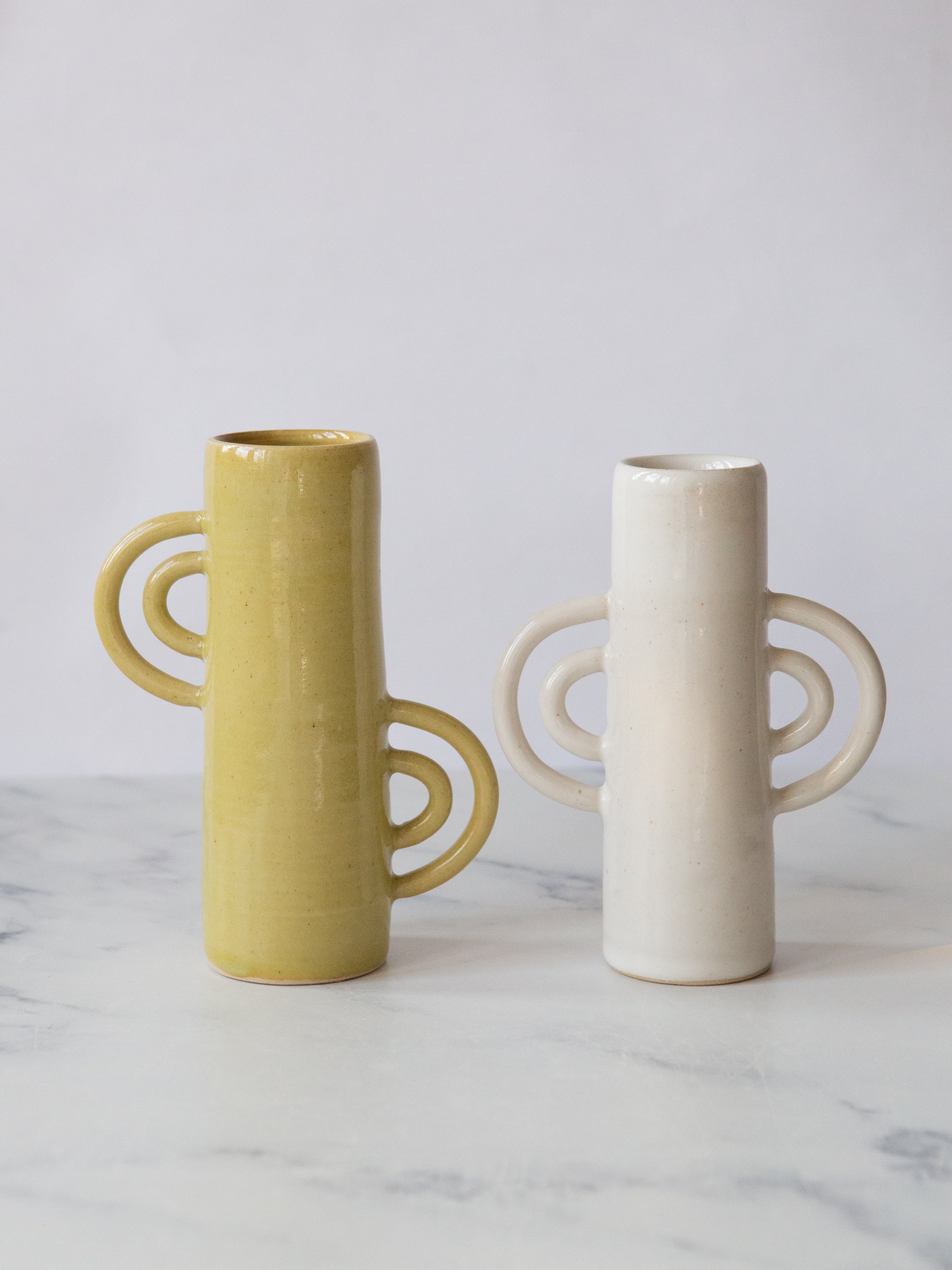 Double Loop Handle Vase – Clod & Pebble